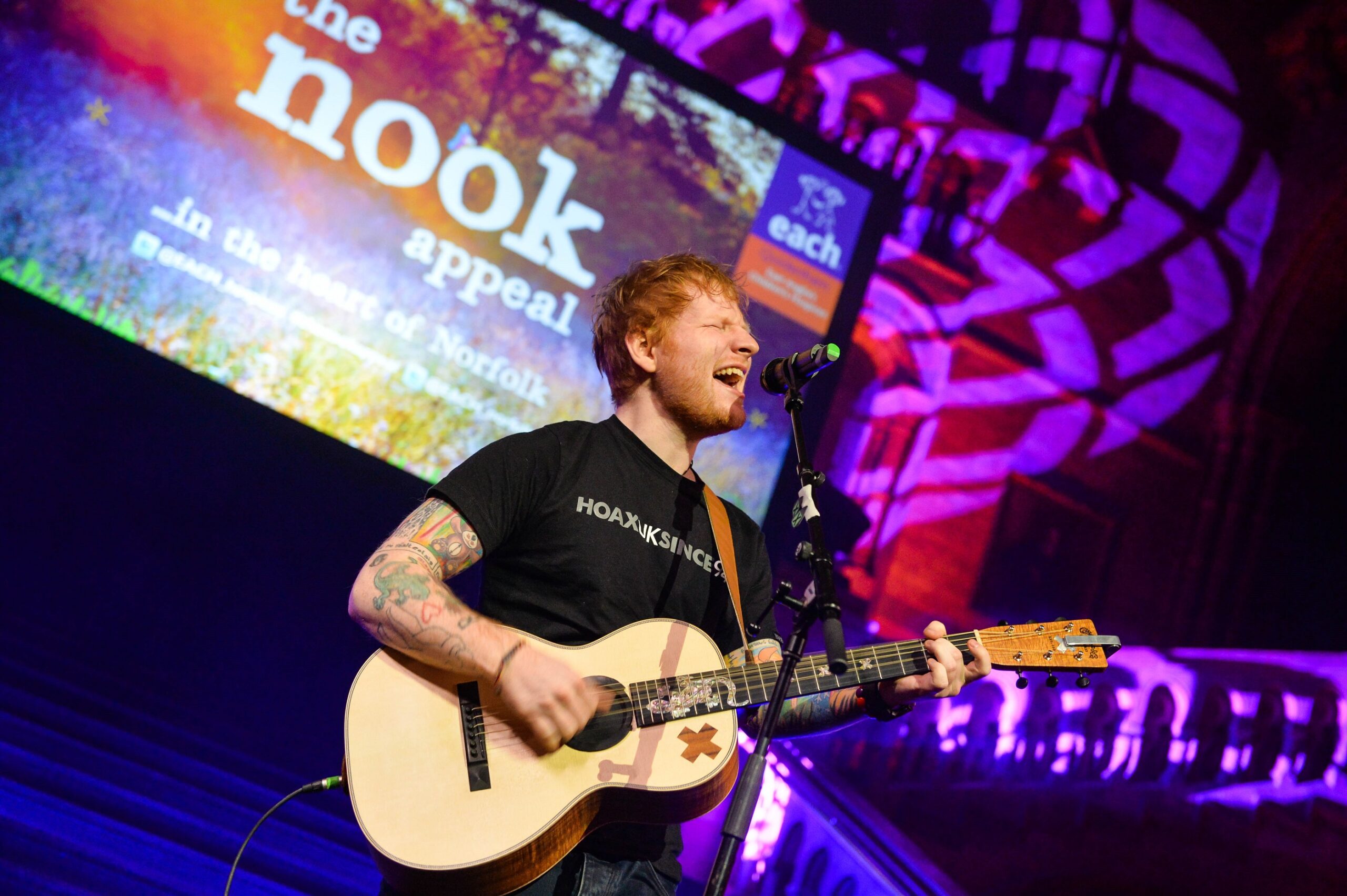 Ed Sheeran hands over nearly 450 items, including boxer shorts, to help ...